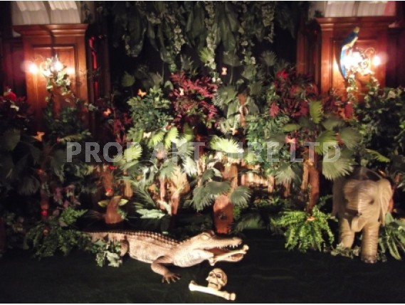 Jungle themed event at the Coal Exchange - Event Design - Prop Art Hire